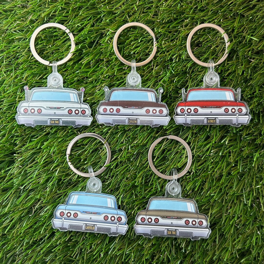 1963 Chevy Impala Acrylic Keychain - Etsy