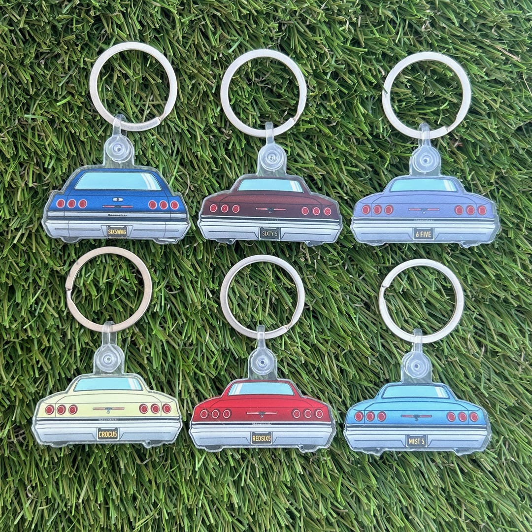 1965 Chevy Impala Acrylic Keychain - Etsy