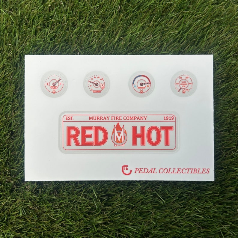 Murray Pedal Car Custom Decal Set - License Plate + Dashboard Gauge ...