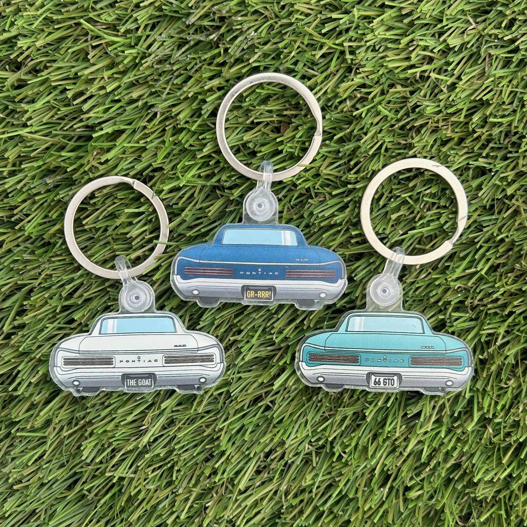 1966 Pontiac GTO Acrylic Keychain - Etsy