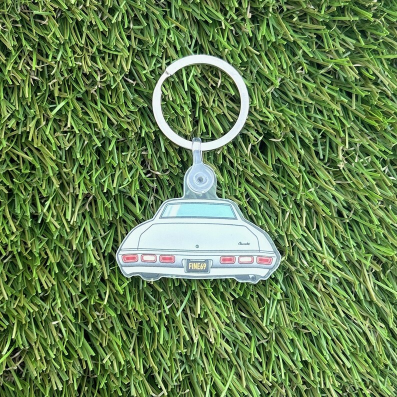1969 Chevy Impala Acrylic Keychain - Etsy