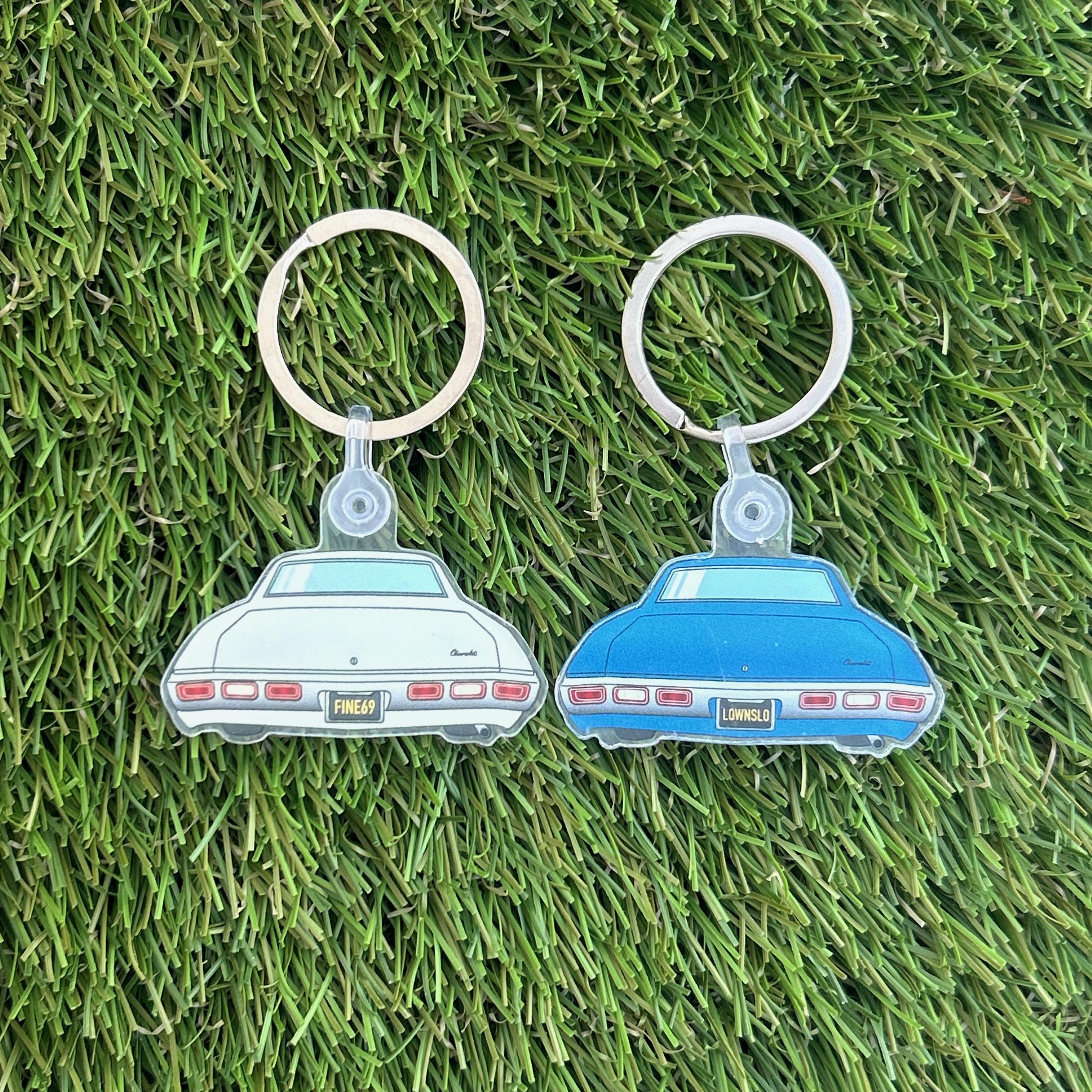 1969 Chevy Impala Acrylic Keychain - Etsy