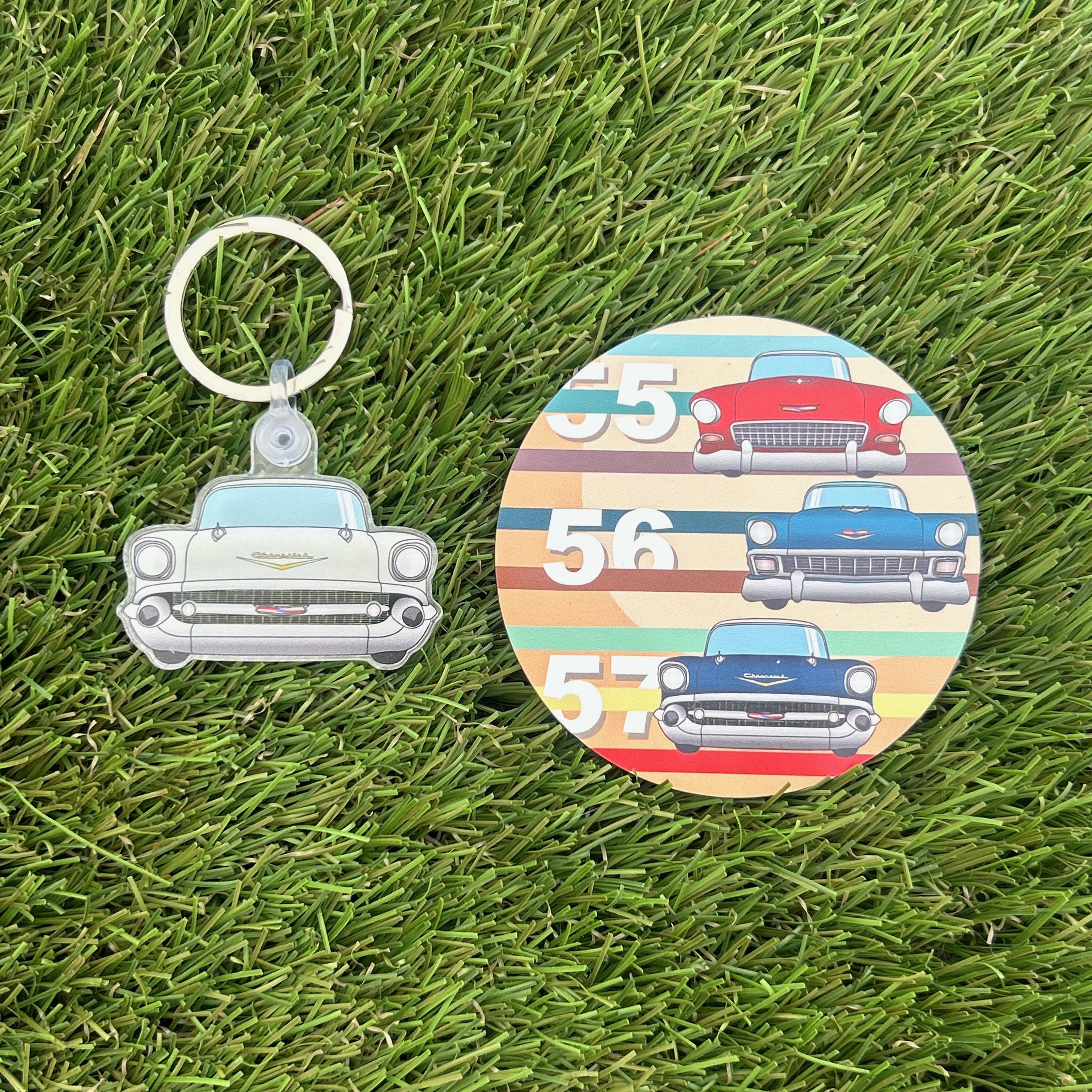 1957 Chevy Bel Air Acrylic Keychain - Etsy