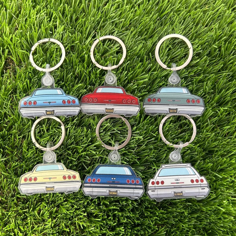 1965 Chevy Impala Acrylic Keychain - Etsy