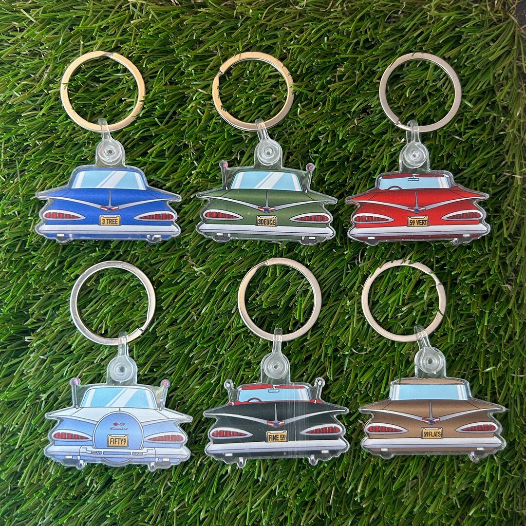 1959 Chevy Impala Acrylic Keychain - Etsy