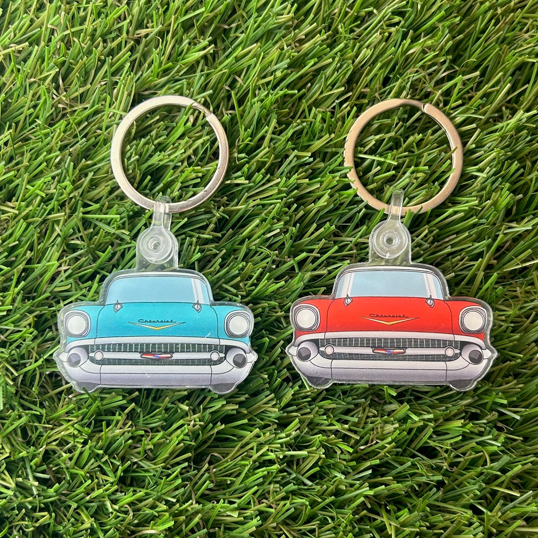 1957 Chevy Bel Air Acrylic Keychain - Etsy