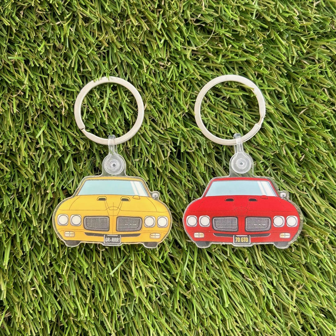 1970 Pontiac GTO Acrylic Keychain - Etsy