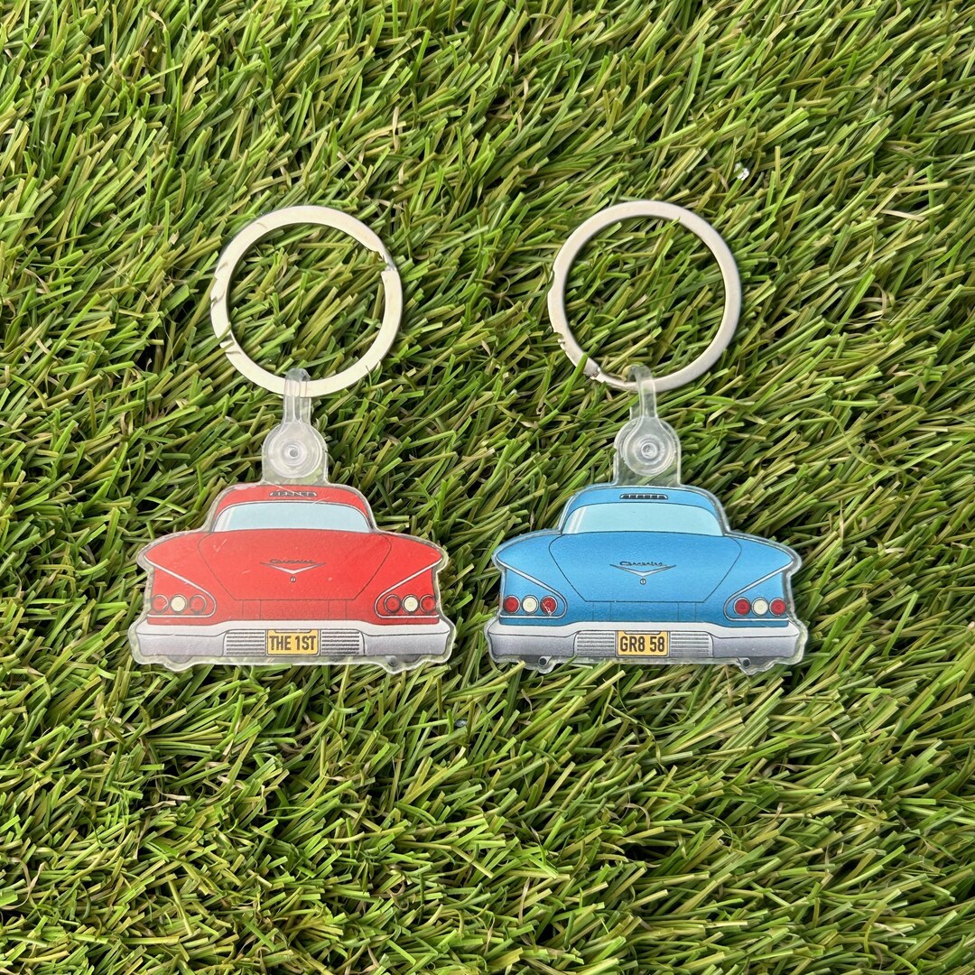 1958 Chevy Impala Acrylic Keychain - Etsy