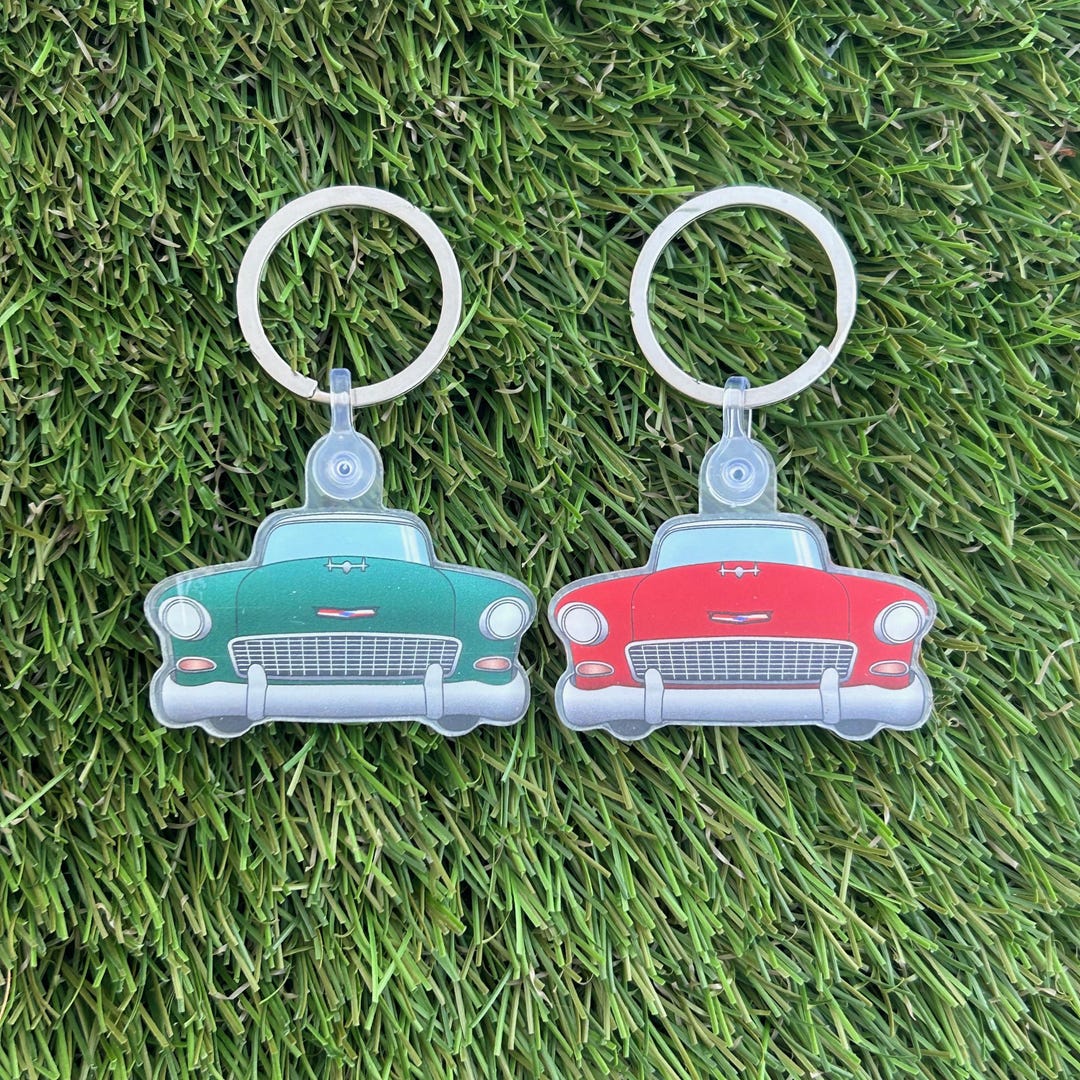 1955 Chevy Bel Air Acrylic Keychain - Etsy