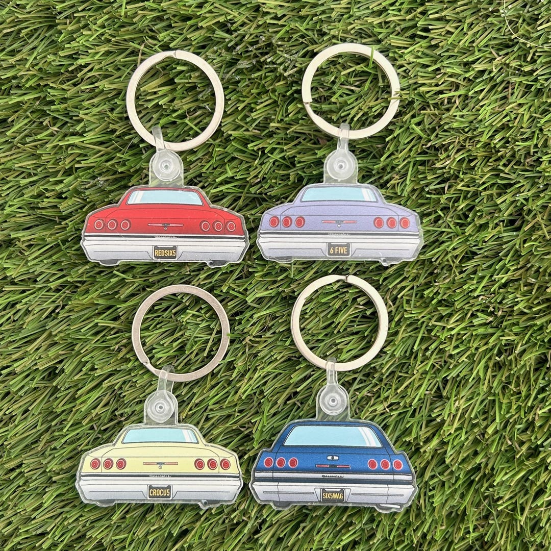 1965 Chevy Impala Acrylic Keychain - Etsy