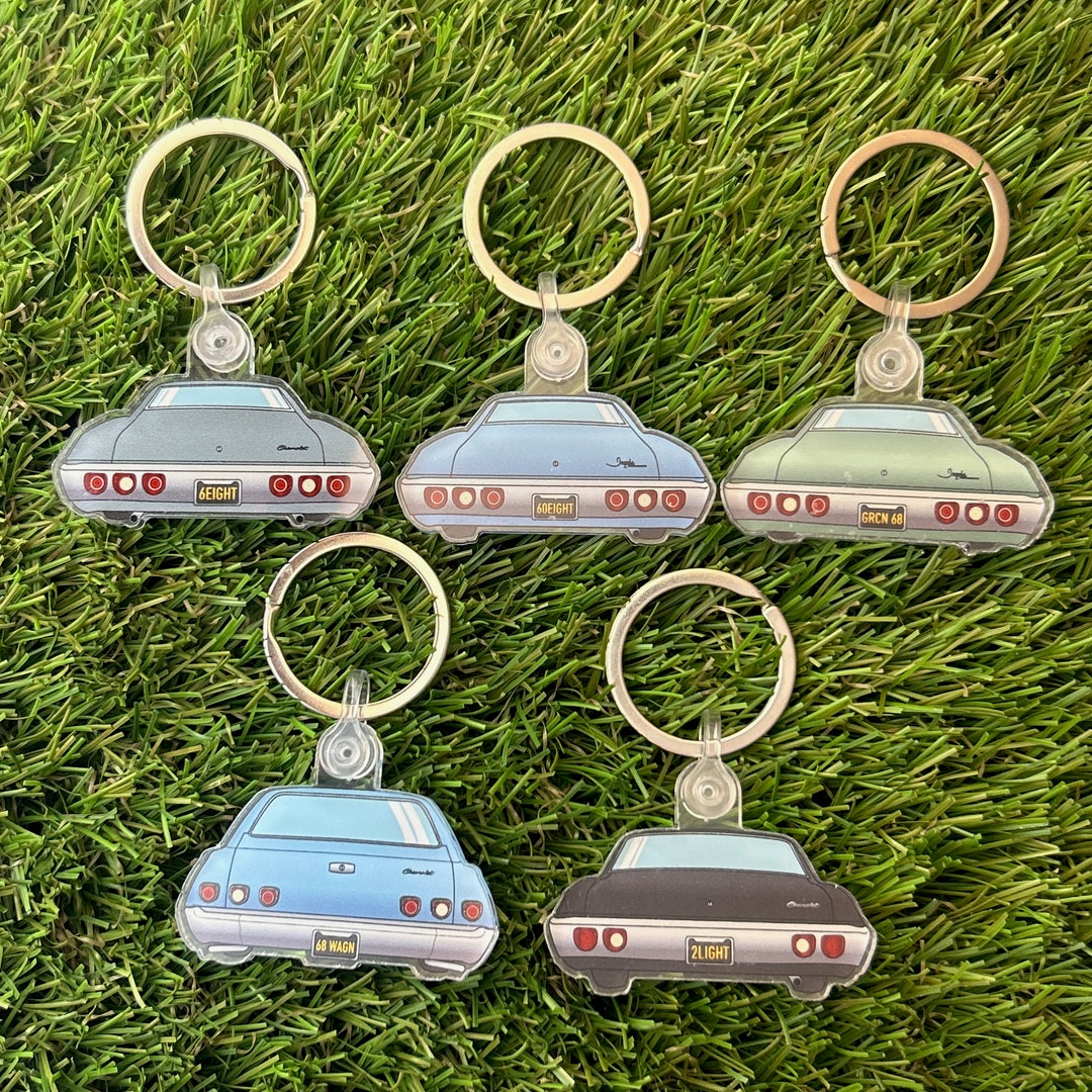 1968 Chevy Impala Acrylic Keychain - Etsy