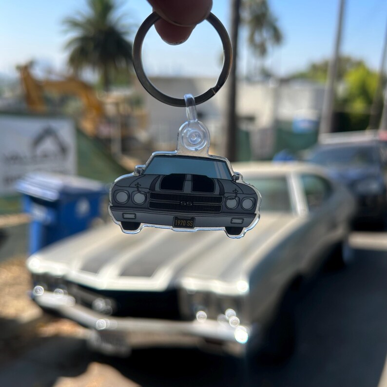1970 Chevy Chevelle Acrylic Keychain - Etsy