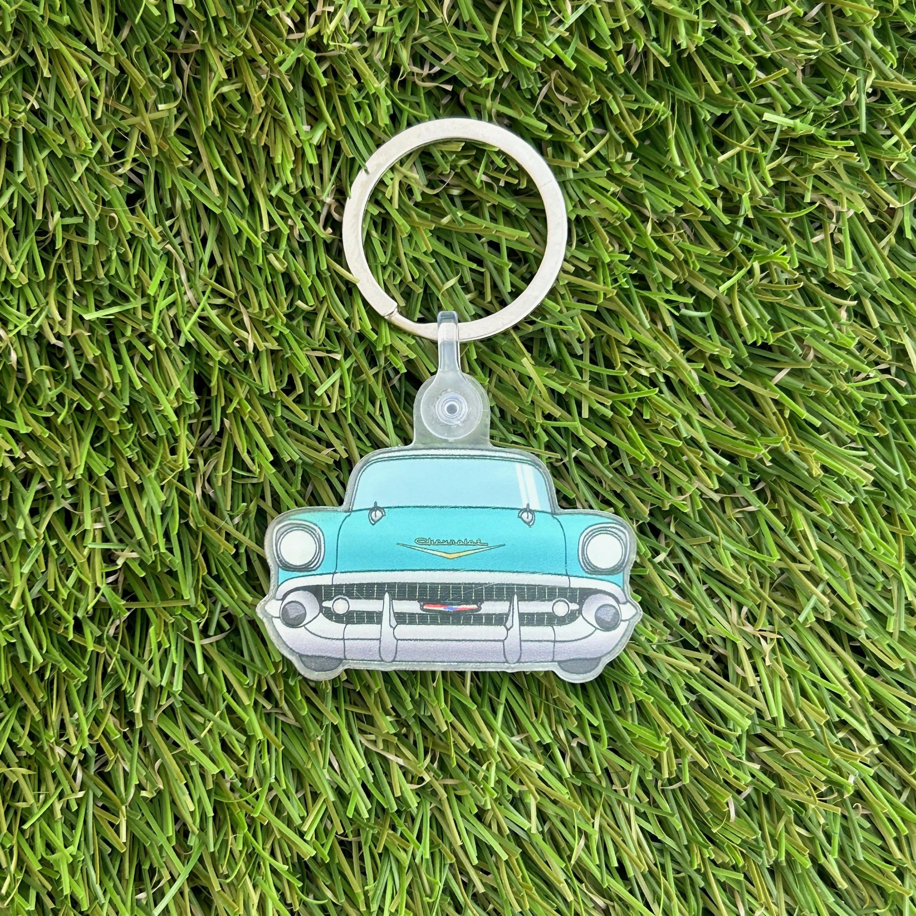 1957 Chevy Bel Air Acrylic Keychain - Etsy