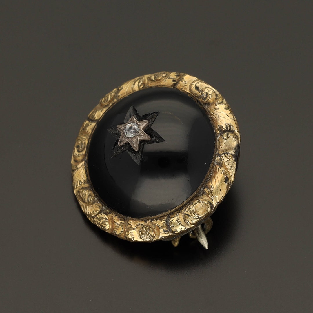 Antique Victorian Celestial Star Brooch, Antique Star Paste Brooch ...