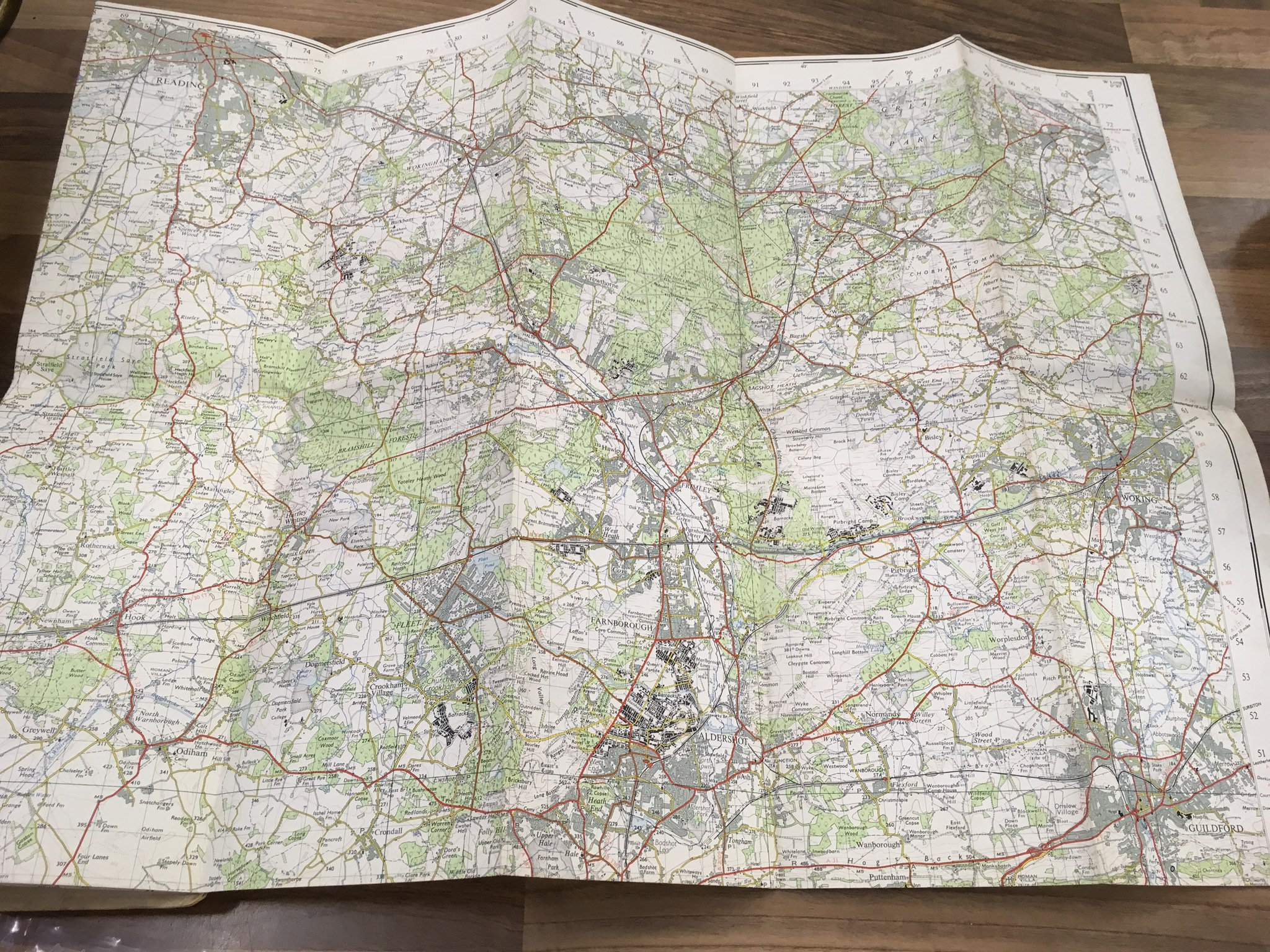 Ordnance Survey One Inch Map of Great Britain Aldershot 169 | Etsy