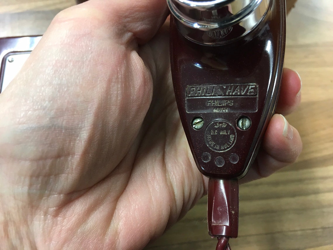 Vintage Philips Philishave Battery Powered Shaver 1950's | Etsy