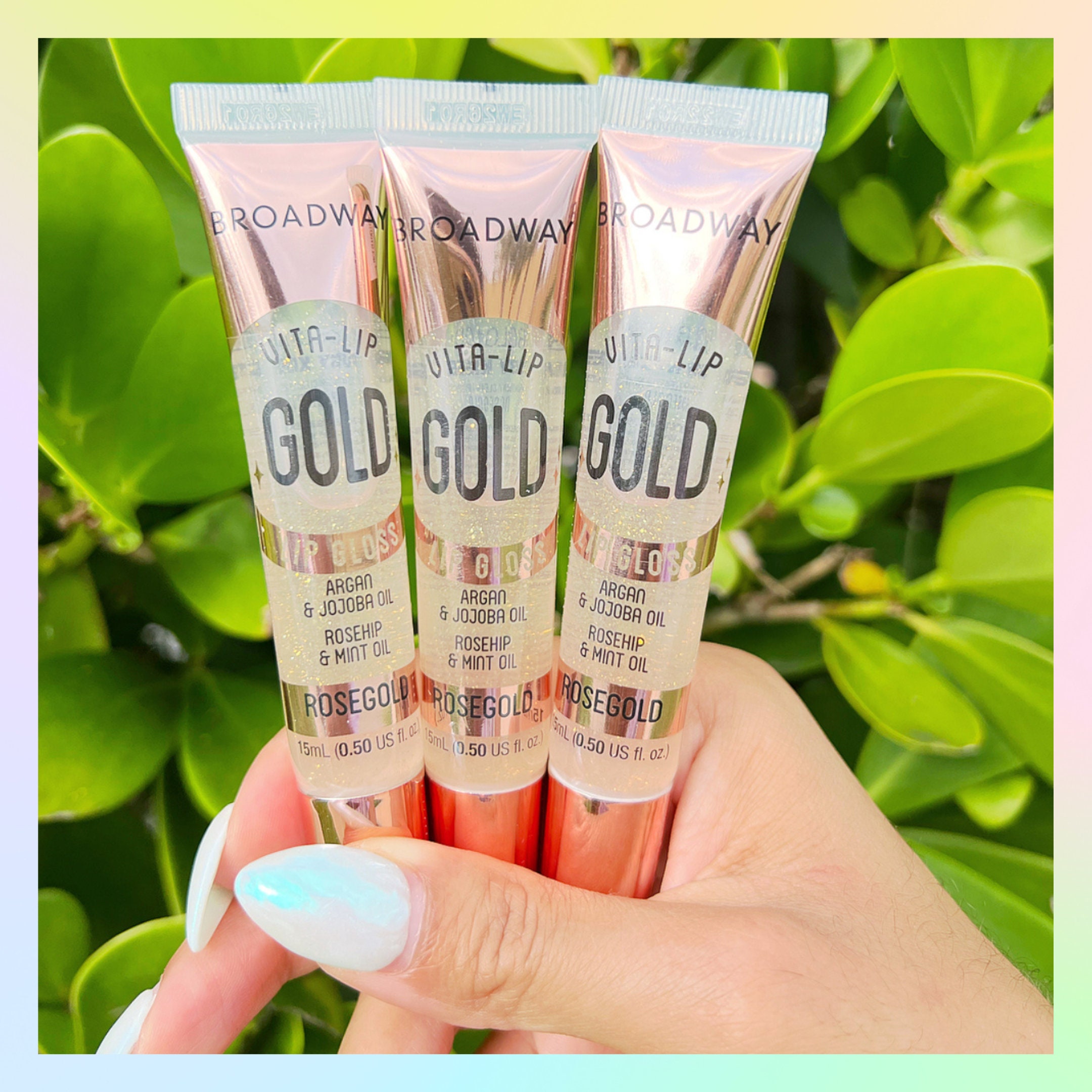 Broadway Rosegold Lipgloss Etsy