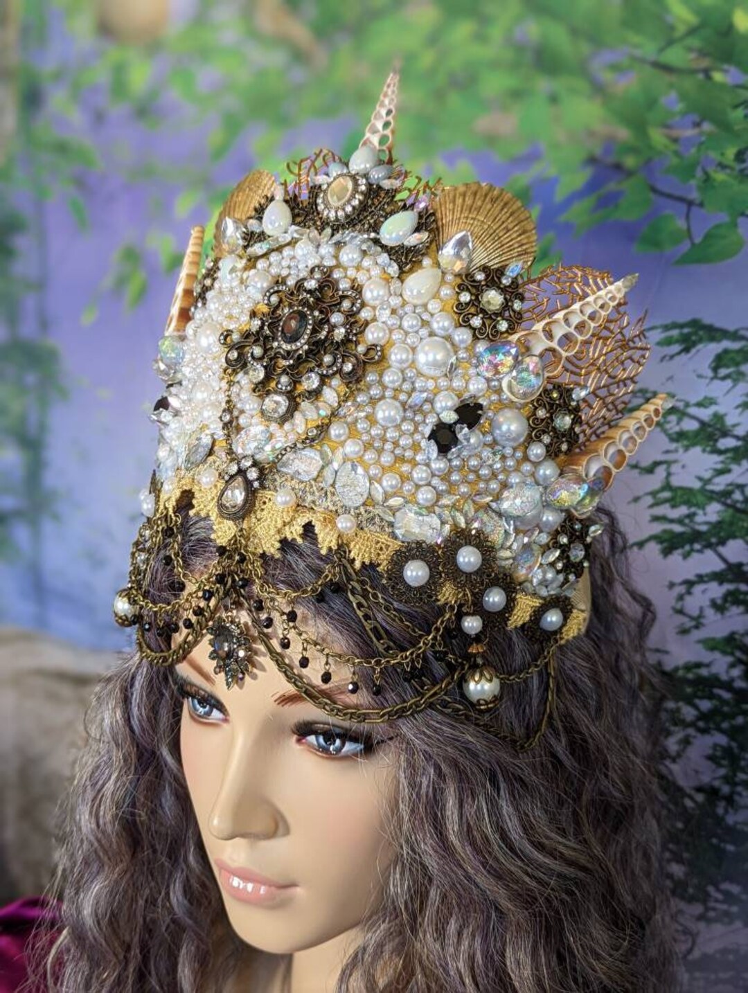 Mermaid Ocean Goddess Headdress - Etsy