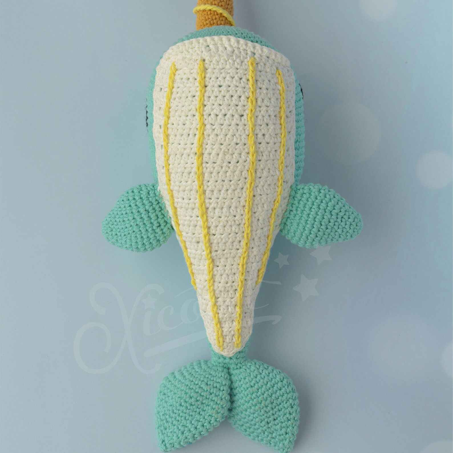 Crochet Amigurumi Pattern Wyatt the Narwhal Amigurumi - Etsy