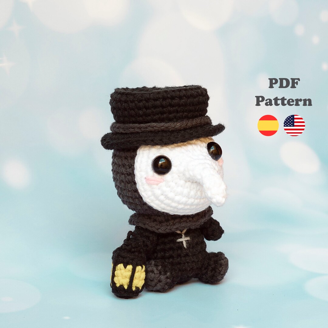 Plague Doctor Amigurumi Crochet Pattern Pdf| PDF Pattern | ENG/ESP ...
