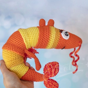 Crochet Amigurumi Pattern Ula the Prawn | Amigurumi Pattern | PDF ...