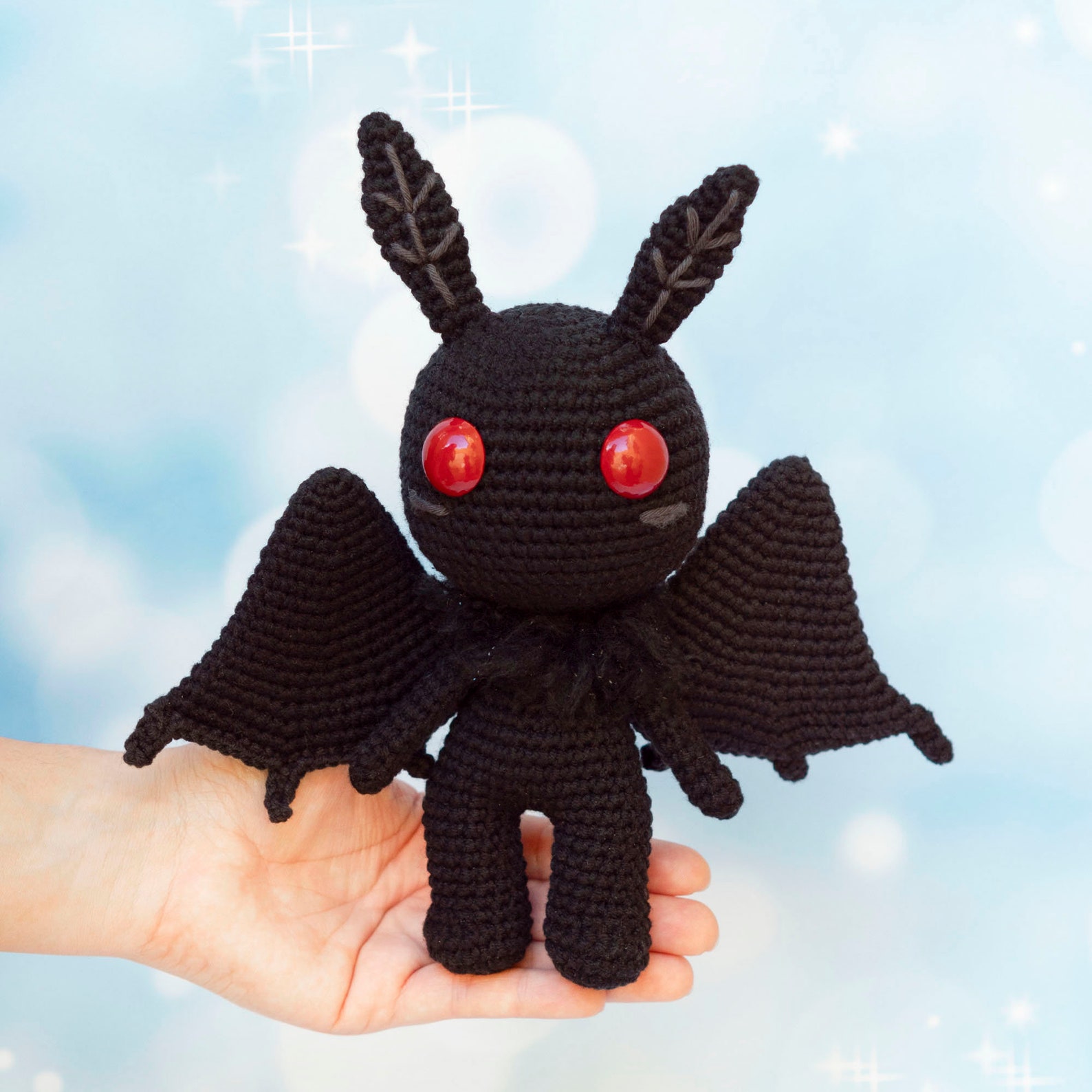 Baby Mothman Cute Pattern Crochet Pattern| Amigurumi Pattern | ENG/ESP ...