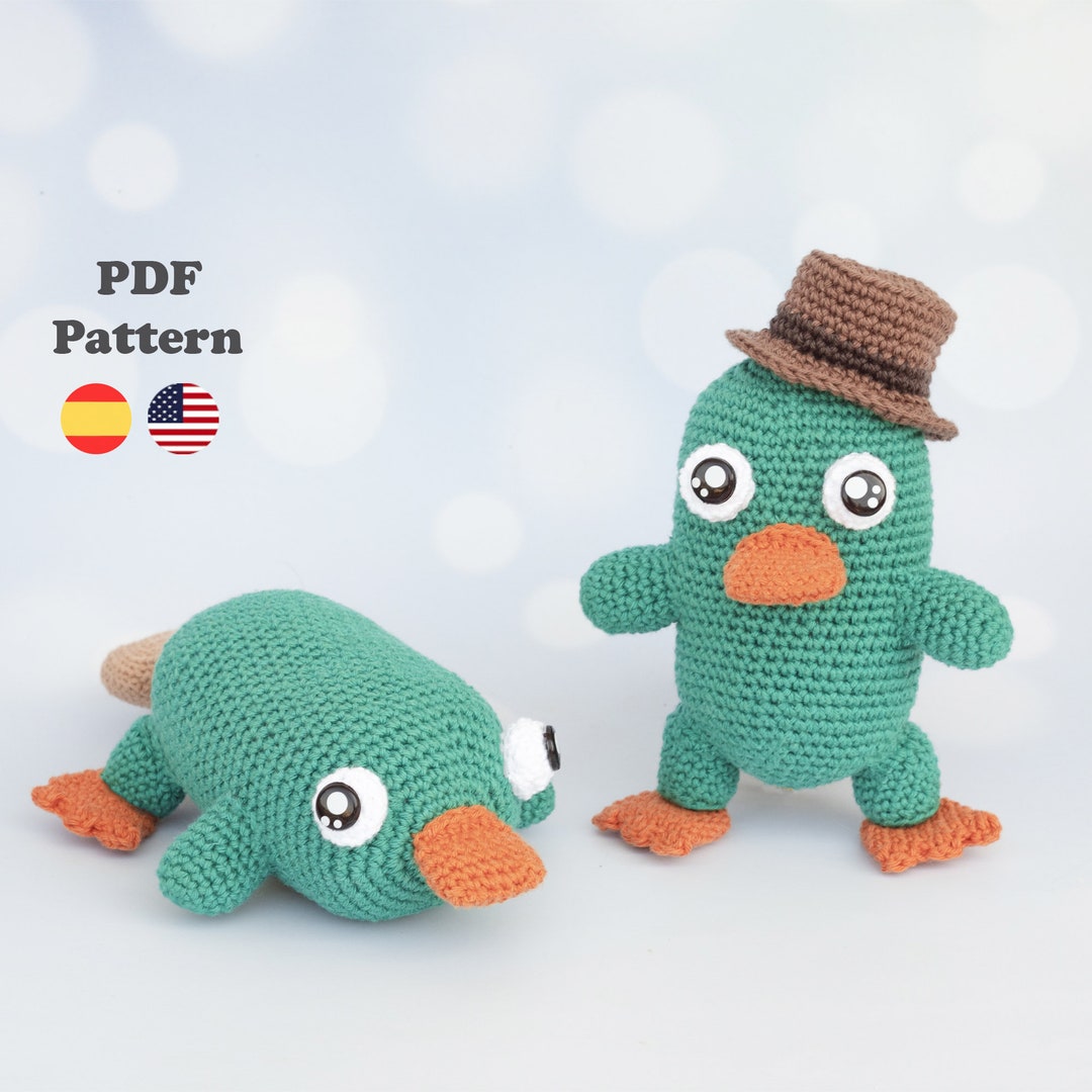 2 in 1 Perry Platypus and Agent P Amigurumi Pattern |PDF Pattern | ENG ...