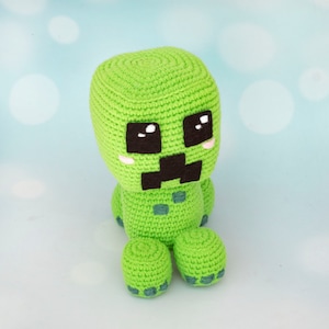 Creeper Amigurumi Crochet Pattern PDF | ENG / ESP | Amigurumi Creeper Videogame Patterns in ...