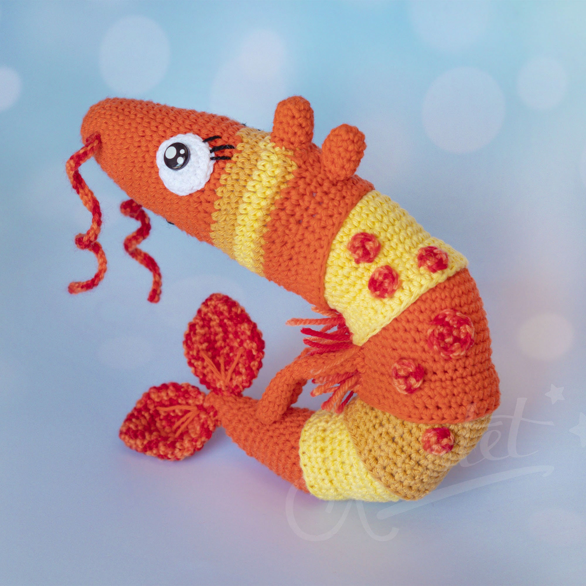 Crochet Amigurumi Pattern Ula the Prawn Amigurumi Pattern - Etsy