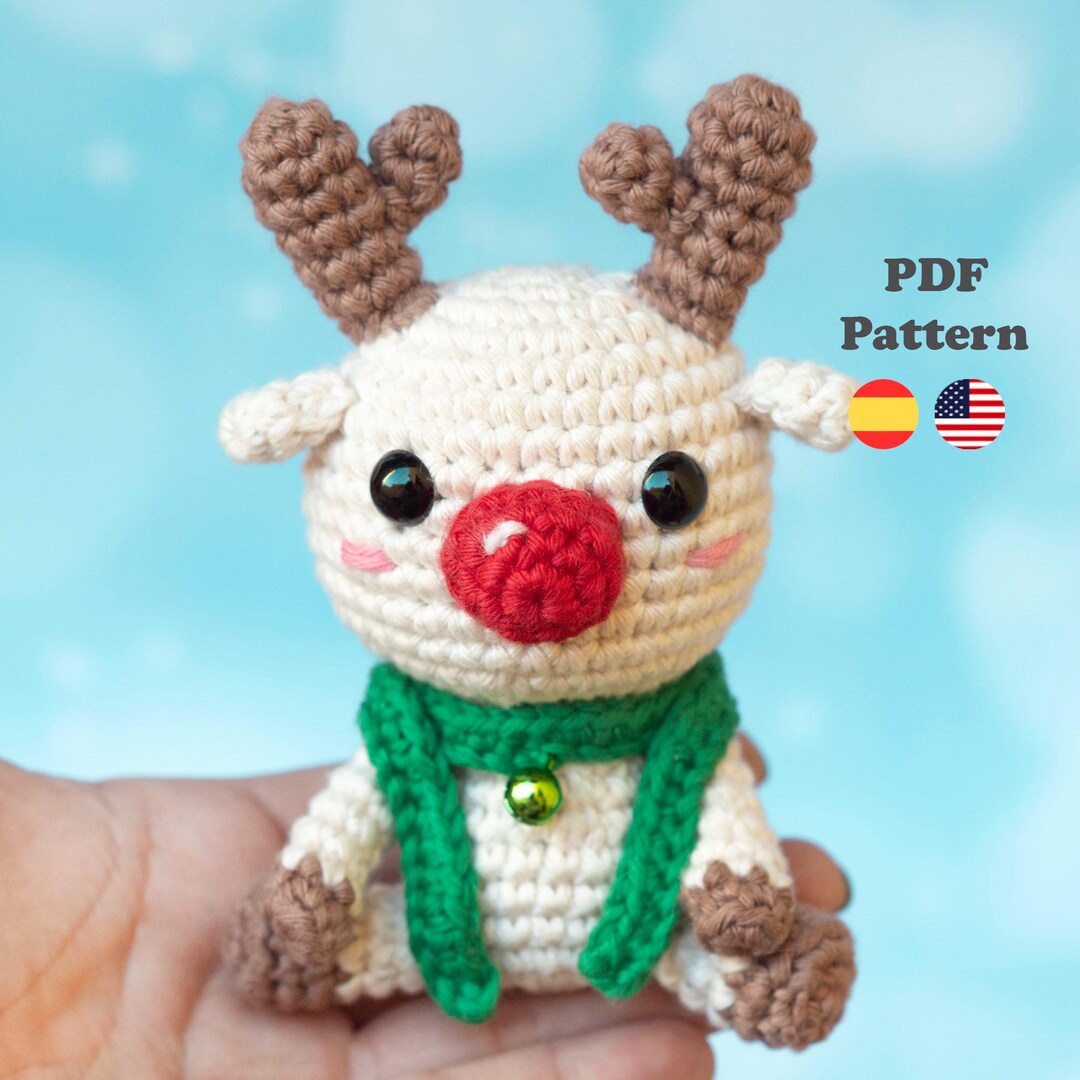 Christmas Reindeer Crochet Pattern | Amigurumi Crochet | PDF Pattern ...