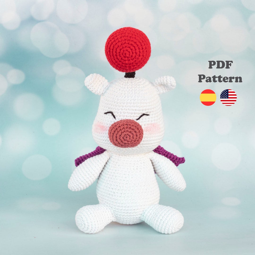 Crochet Pattern Moogle Kingdom Hearts Amigurumi Pattern ENG/ESP ...