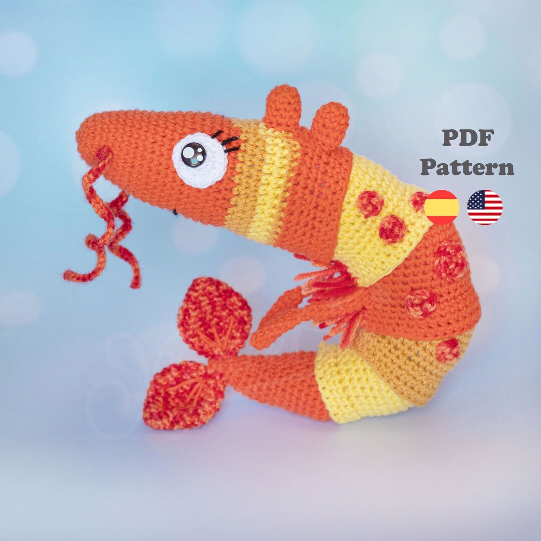 Crochet Amigurumi Pattern Ula the Prawn | Amigurumi Pattern | PDF ...