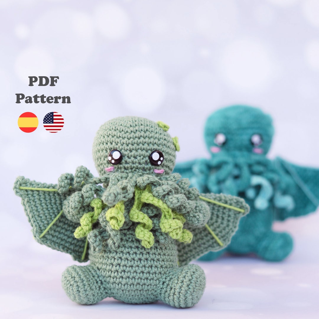 Crochet Pattern Kawaii Chtulhu Pdf| Amigurumi Chtulhu Lovecraft | Pdf ...