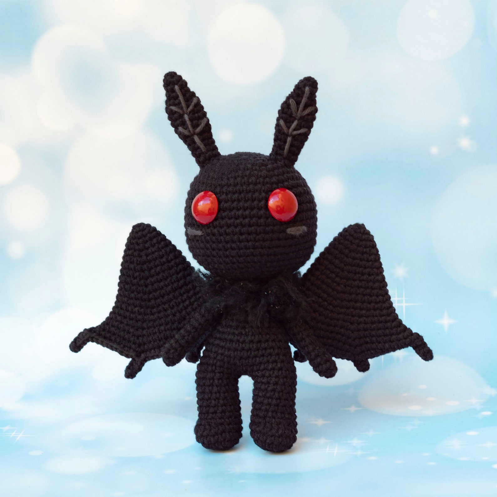 Baby Mothman Cute Pattern Crochet Pattern| Amigurumi Pattern | ENG/ESP ...