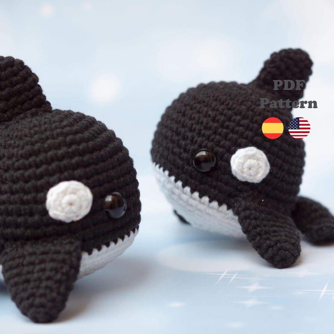 Crochet Pattern Mini Killer Whale Baby| Amigurumi Crochet | PDF Pattern ...