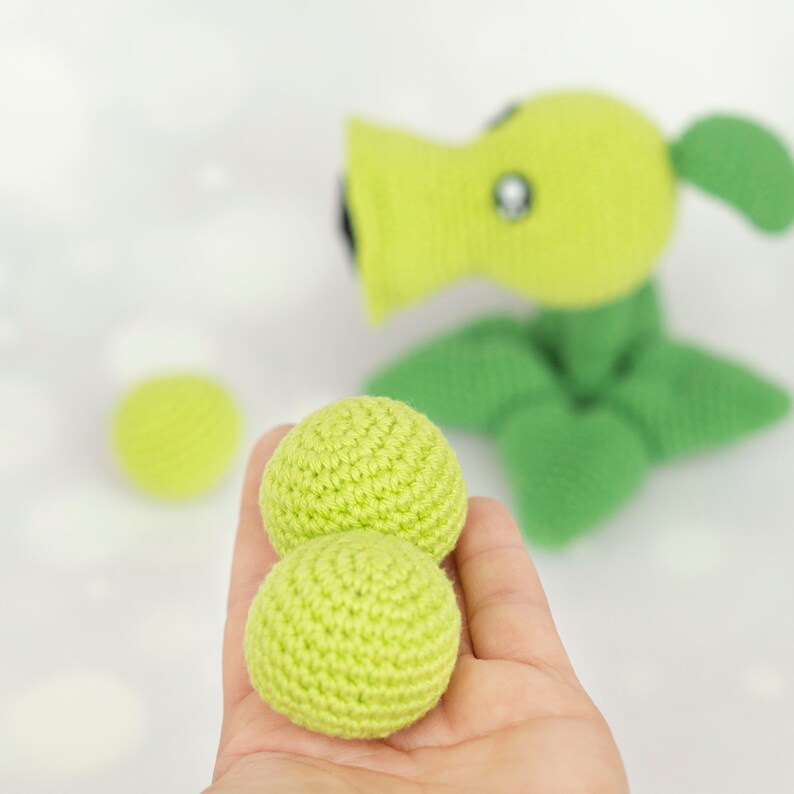 Peashooter Plants Vs Zombies Amigurumi Crochet Pattern PDF - Etsy
