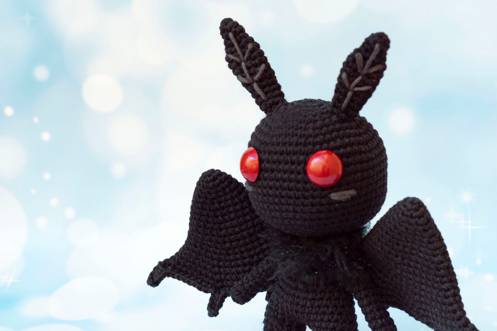 Baby Mothman Cute Pattern Crochet Pattern| Amigurumi Pattern | ENG/ESP ...
