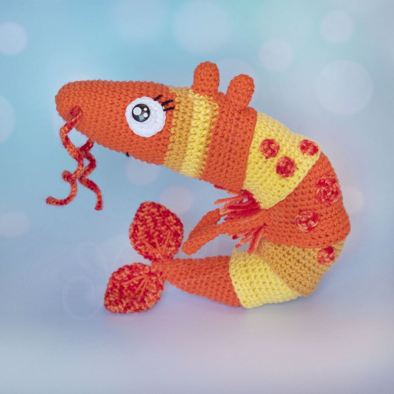 Crochet Amigurumi Pattern Ula the Prawn Amigurumi Pattern - Etsy