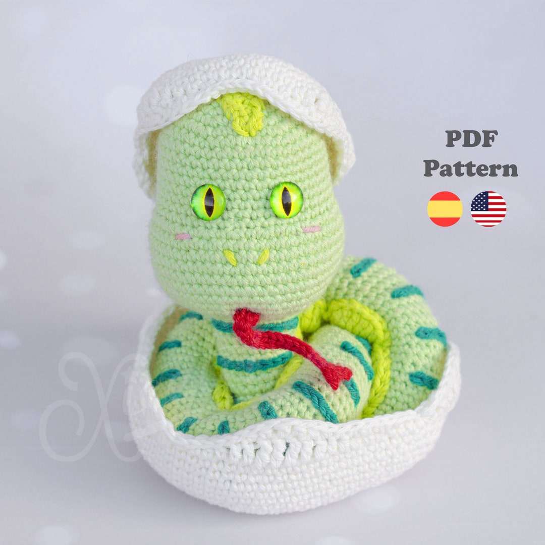 Crochet Amigurumi Pattern Drake the Snake | Amigurumi Crochet | PDF ...