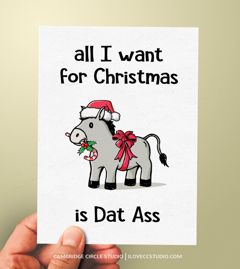 Christmas Card For Him Rude Christmas Cards Sexy Christmas Etsy