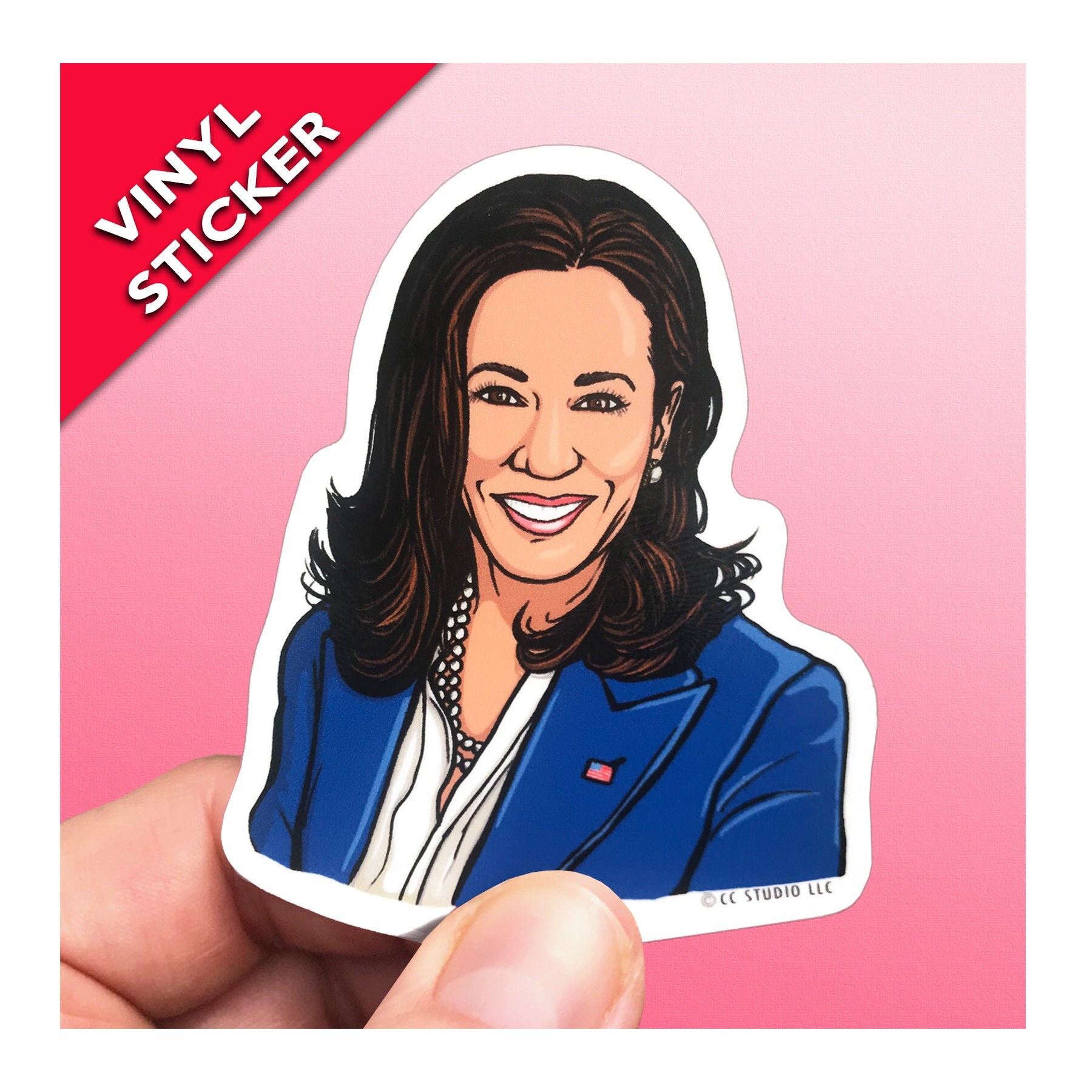 Stickers, Labels & Tags Clings Kamala Harris While I May Be The First I ...