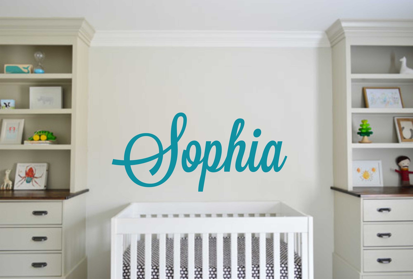 Name Wall Decal Personalized Name Decor girls Nursery | Etsy