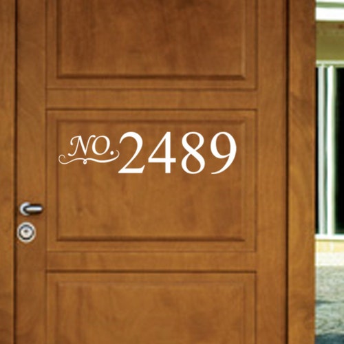 Vinyl House Numbers Front Door Decal Address Numbers for - Etsy