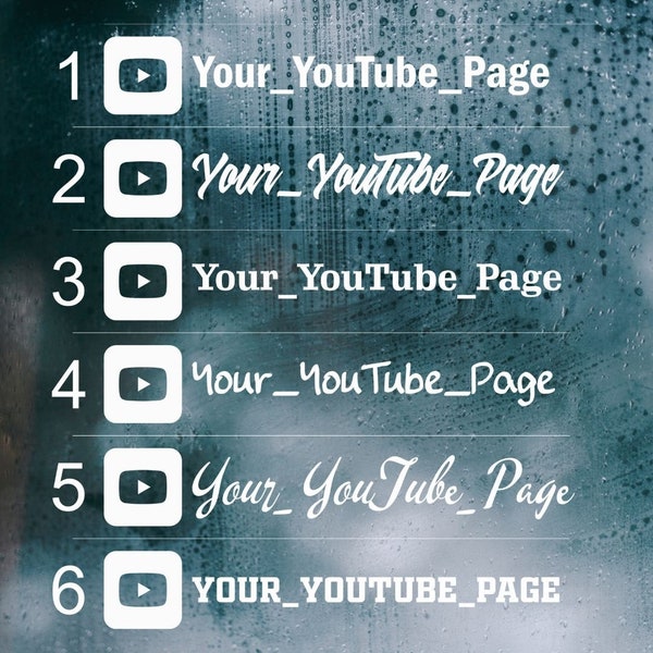 Youtube Name Car Sticker - Etsy