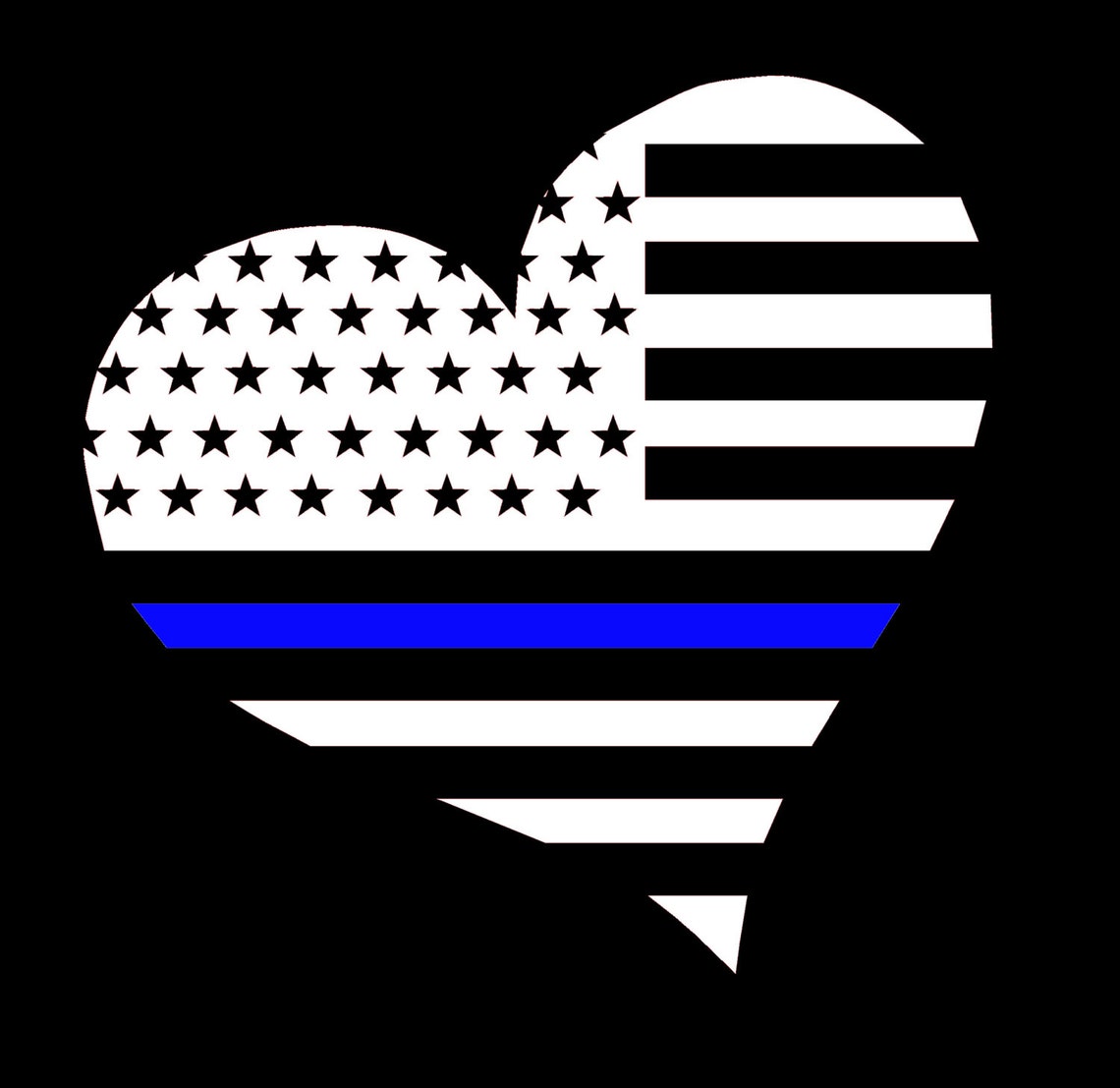 Thin Blue Line Decal Police Decal Blue Lives Matter Law - Etsy