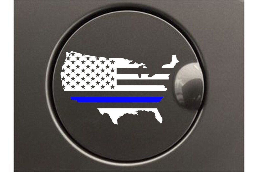 Thin Blue Line Decal Police Decal Blue Lives Matter Law Enforcement Car ...