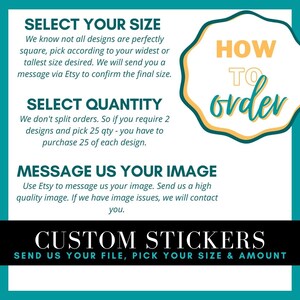Your Custom Vinyl Sticker Cut to Any Shape |we Eco Print Any Image or ...