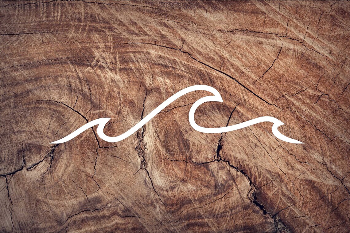 Ocean Wave Vinyl Decal Vinyl Sticker Wave Decal Ocean | Etsy