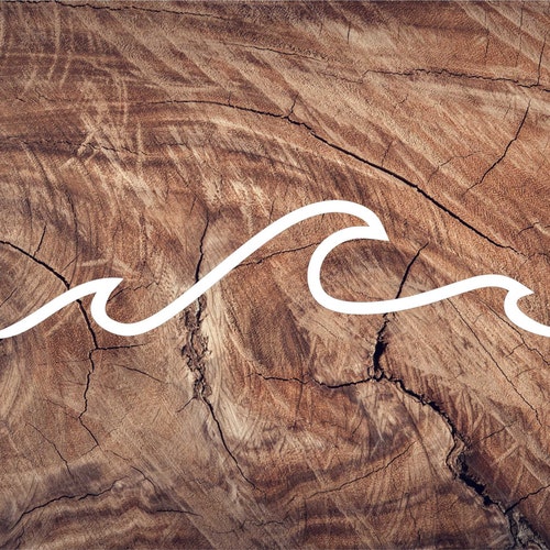 Triple Wave Vinyl Decal Vinyl Sticker Car Window Decal - Etsy