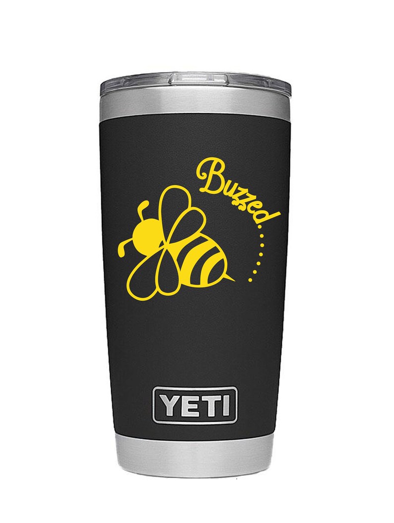 Buzzed Decal Yeti Decal Yeti Sticker Tumbler Decal Car | Etsy